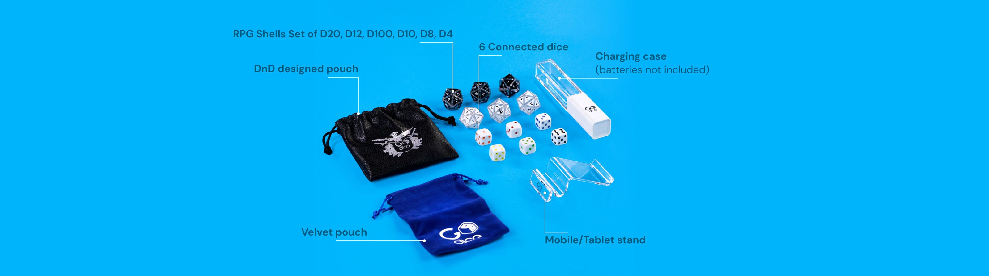 GoDice RPG Dice Set & Converter Shell | Particula