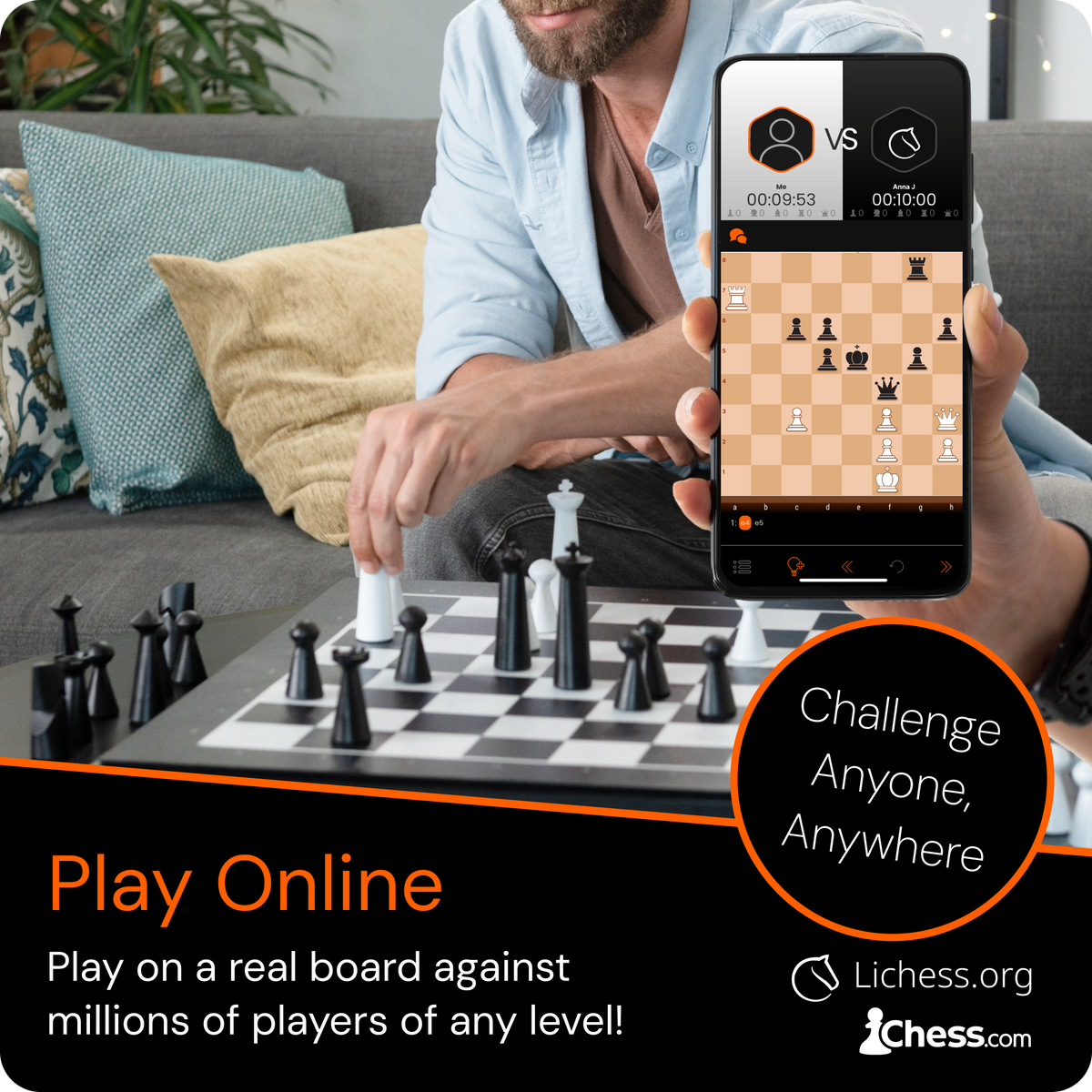 GoChess Lite Modern: Advanced AI Chess Board for Smart Gameplay